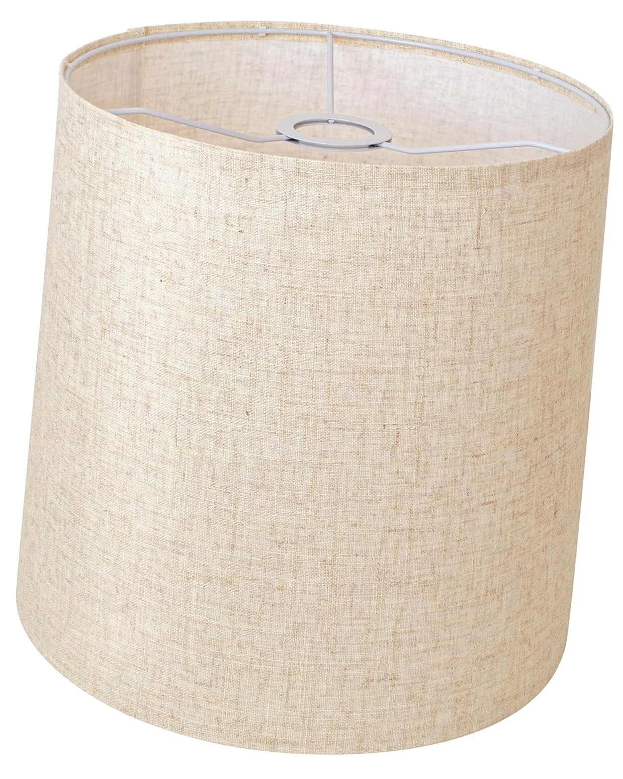 Hyjoy Beige Linen Tall Drum Lampshade, 11" Top 11" Bottom 12" Lamp ...