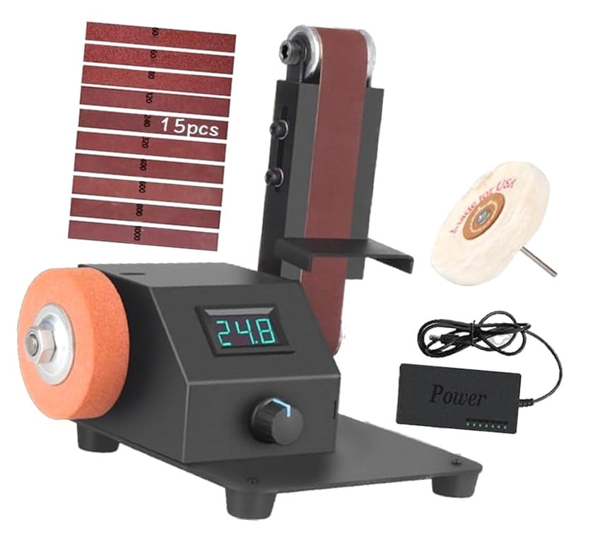 Hyjoy Belt Sander with Variable Speed Control Display, 350W Sander for ...