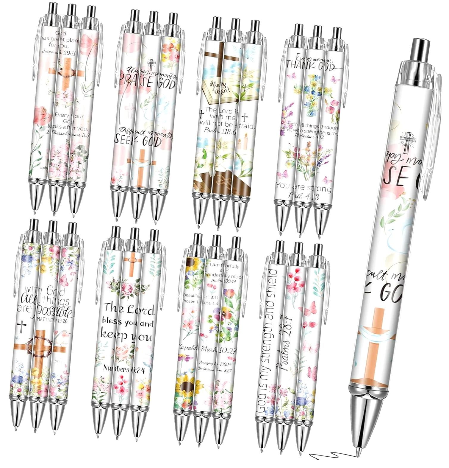 Hyjoy Bible Ball Point - 24 Pcs Inspirational Scripture Verse ...