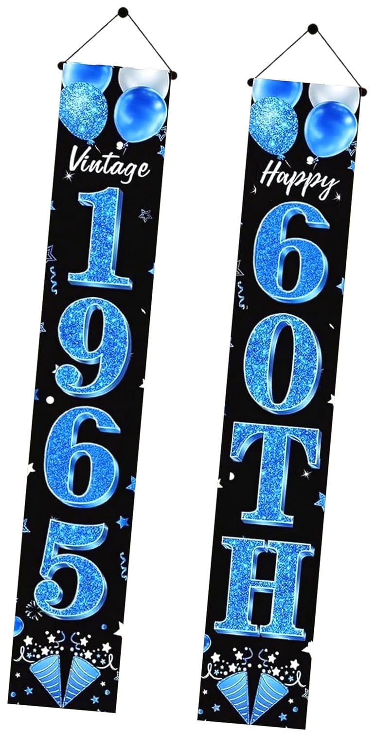 Hyjoy Birthday Door Banner 12x71 Inch 1965 60th Birthday Wall Banner ...