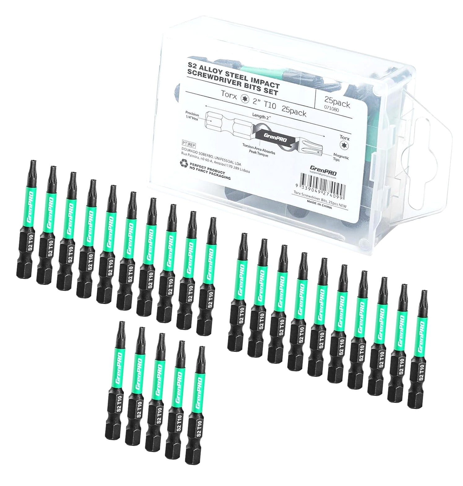 Hyjoy Bit Set, Tamper Proof Bit Set, Impact Driver Bit Set, 1/4"-Shank ...