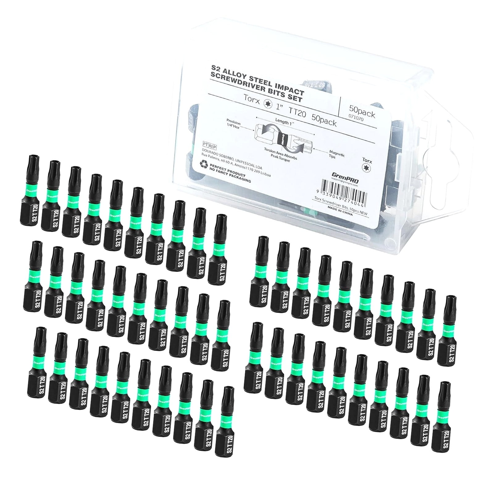 Hyjoy Bit Set, Tamper Proof Bit Set, Impact Driver Bit Set, 1/4"-Shank ...