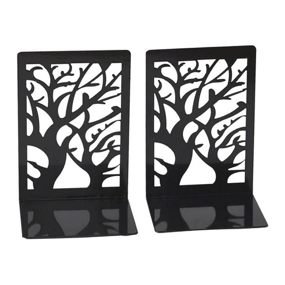 Hyjoy Black Decorative Bookend Set, Metal Bookends with e, Cartoon ...
