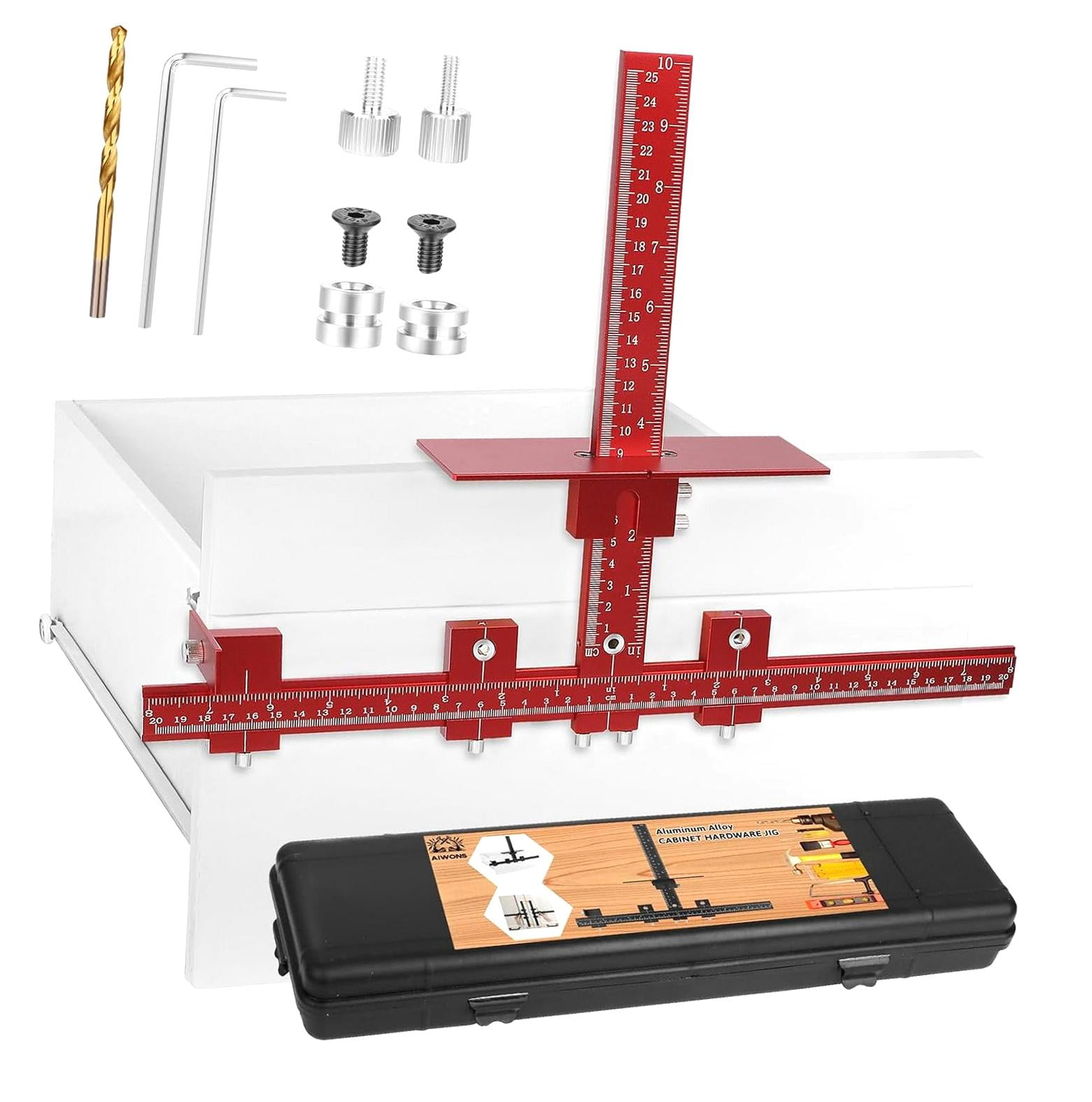 Hyjoy Cabinet Handle Jig, Cabinet Installation Tool with Drill Guide ...