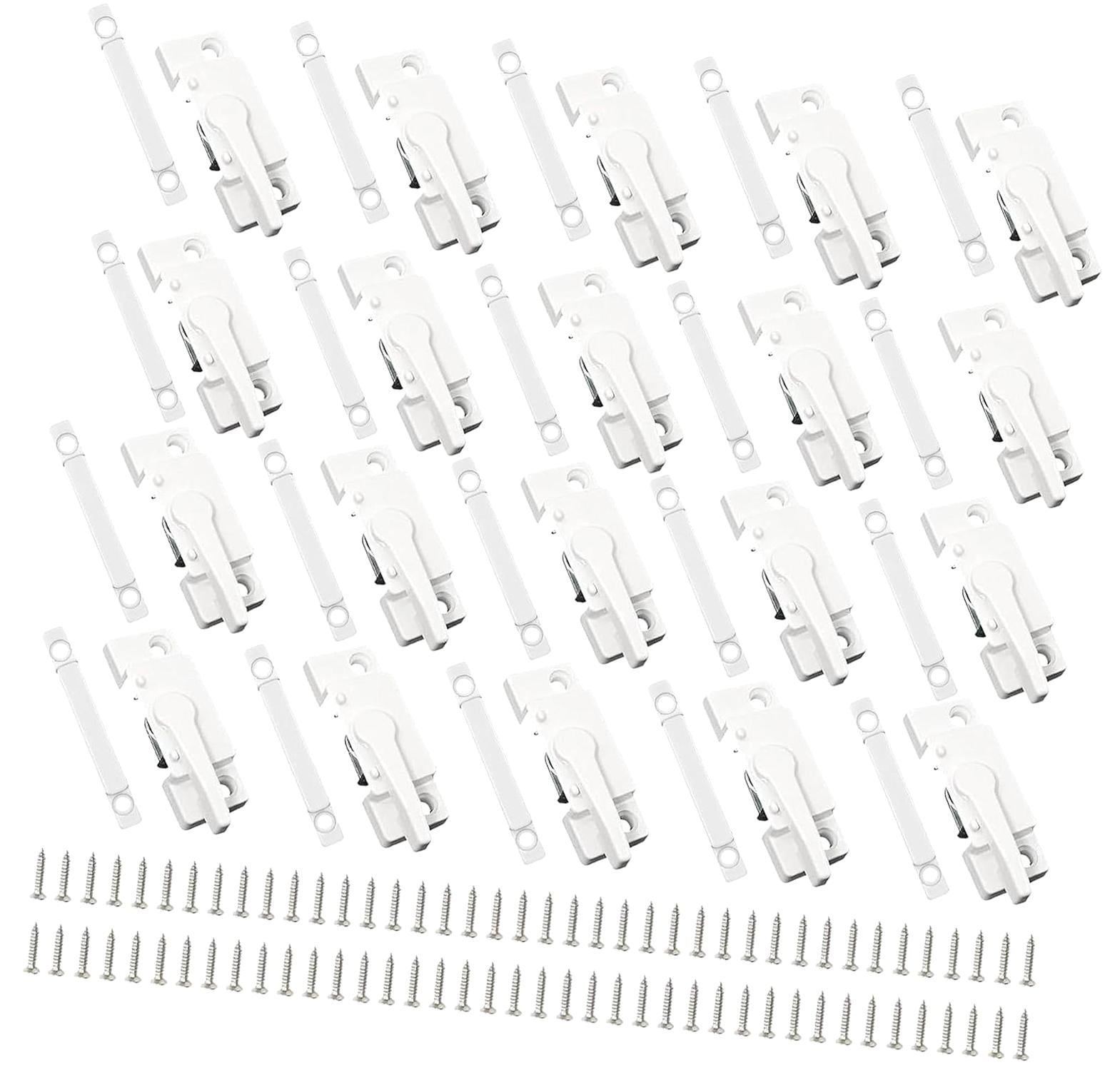 Hyjoy Cam Action White Window Locks, 20 Pack Window Lock Sliding Window ...