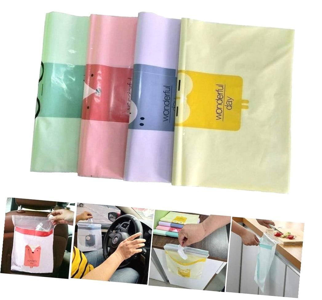 Hyjoy Car Vomiting Bag Trash Bag, Adhesive Waste Bags Car Garbage Bags ...