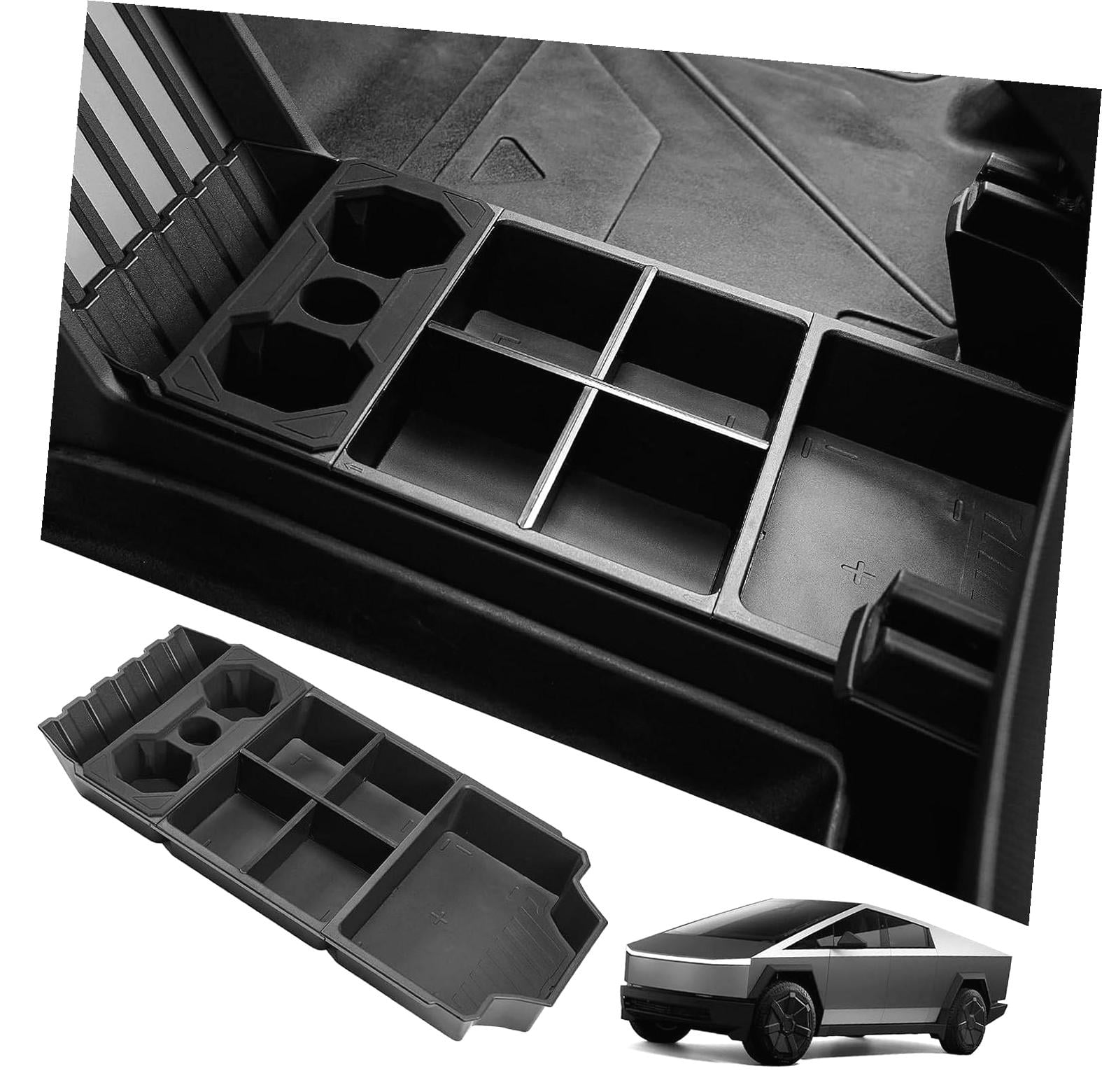 Hyjoy Central Aisle Storage Box for 2024 Cybertruck, Floor Lower Center ...