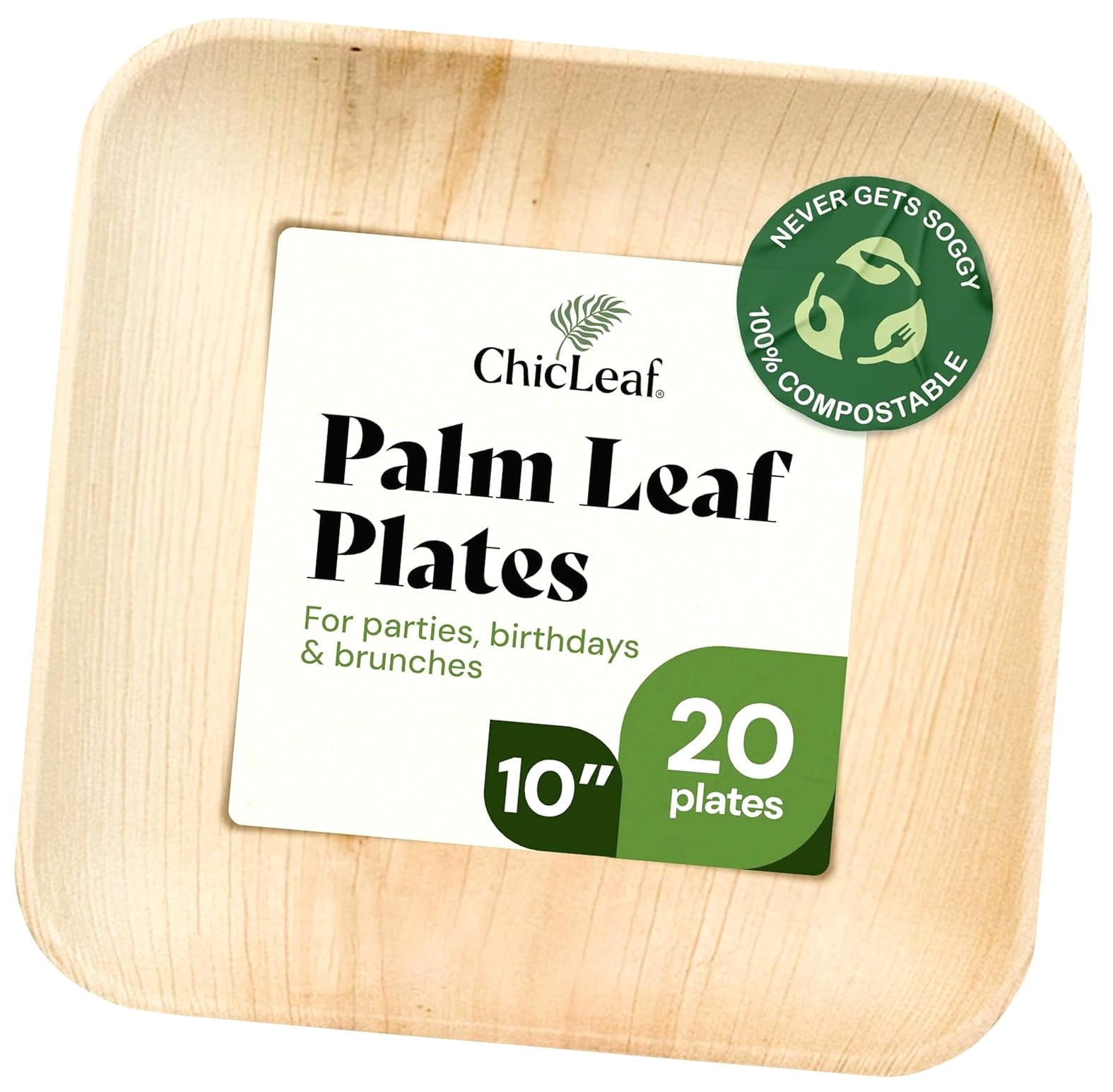 Hyjoy Chic Plates – Square, Party Plates for Weddings, Parties Events ...