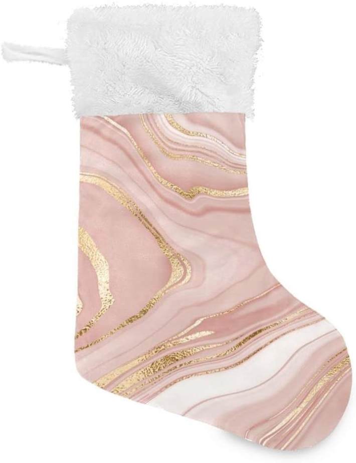 Hyjoy Christmas Stocking Personalized Marble Texture Large Candy ...