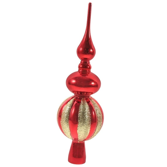 Hyjoy Christmas Tree Topper 9 inch Christmas Finial Tree Topper for ...