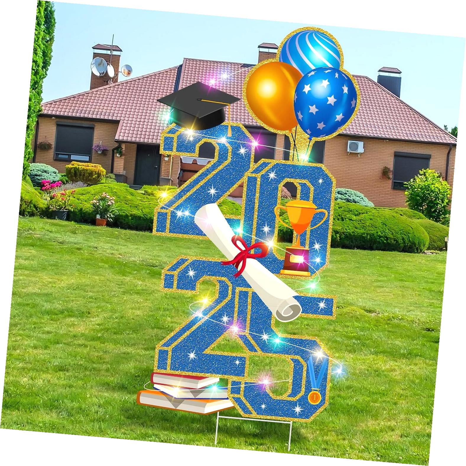 Hyjoy Class of 2025 Large Graduation Yard Sign, Graduation Party ...