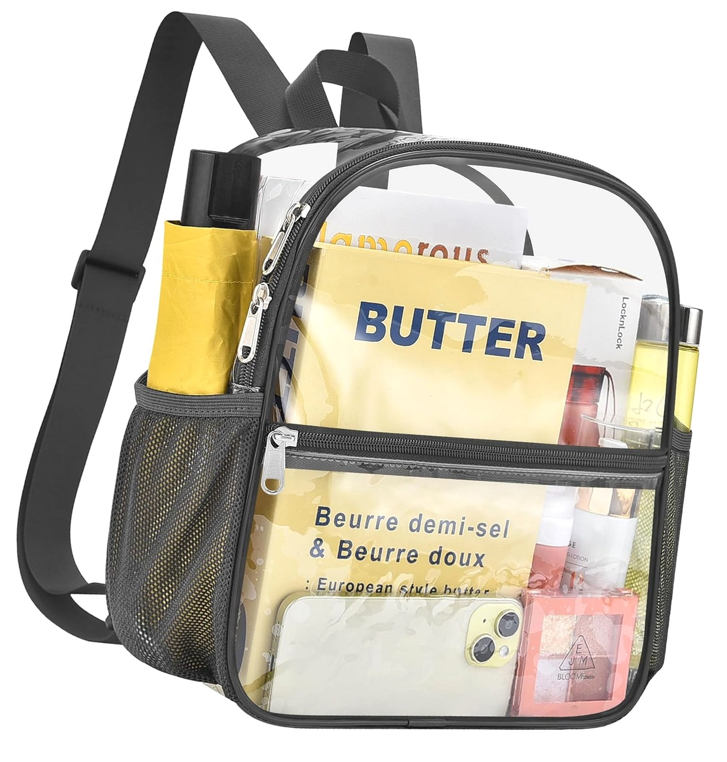 Hyjoy Clear Bag for Stadium Events 12x12x6 Small Sports Fan Bag for ...
