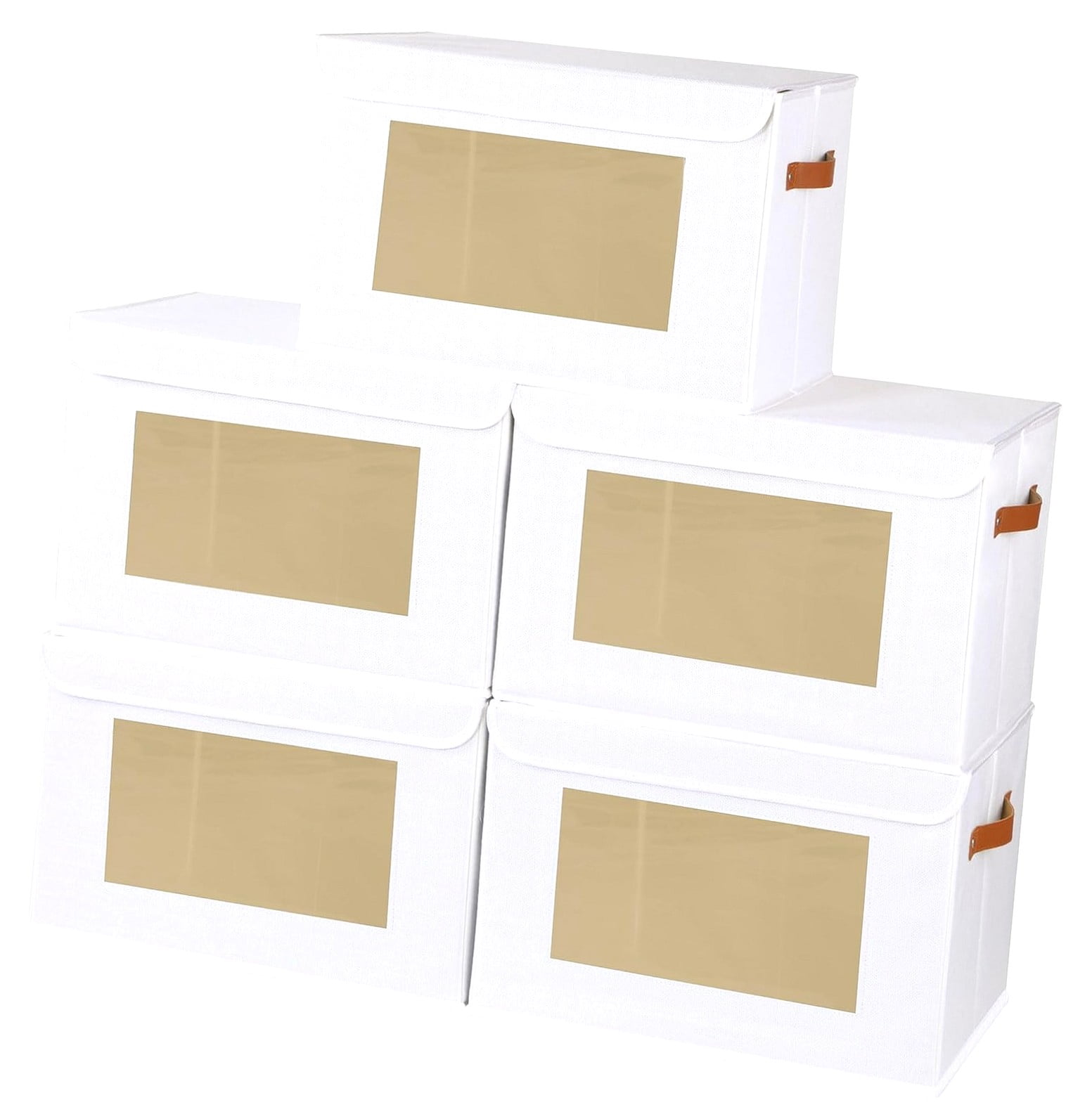 Hyjoy Clothing Boxes, Linen Closet Organizer Bins, Blanket Storage ...