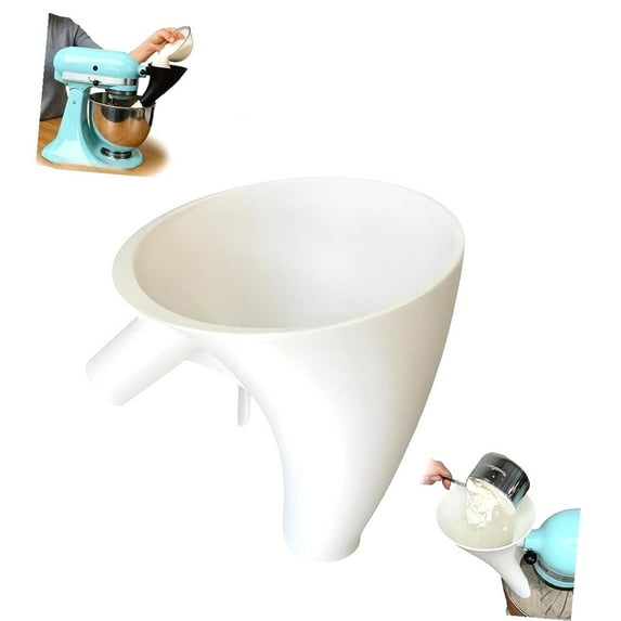 Hyjoy Countertop Flour Funnel for Kitchen Mixer, New Flour Funnel-Stand ...