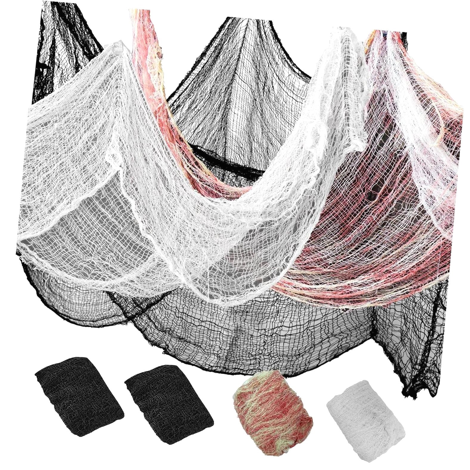 Hyjoy Creepy Cloth 4pcs White Blood Red Spooky Gauze 72x30inch Scary ...