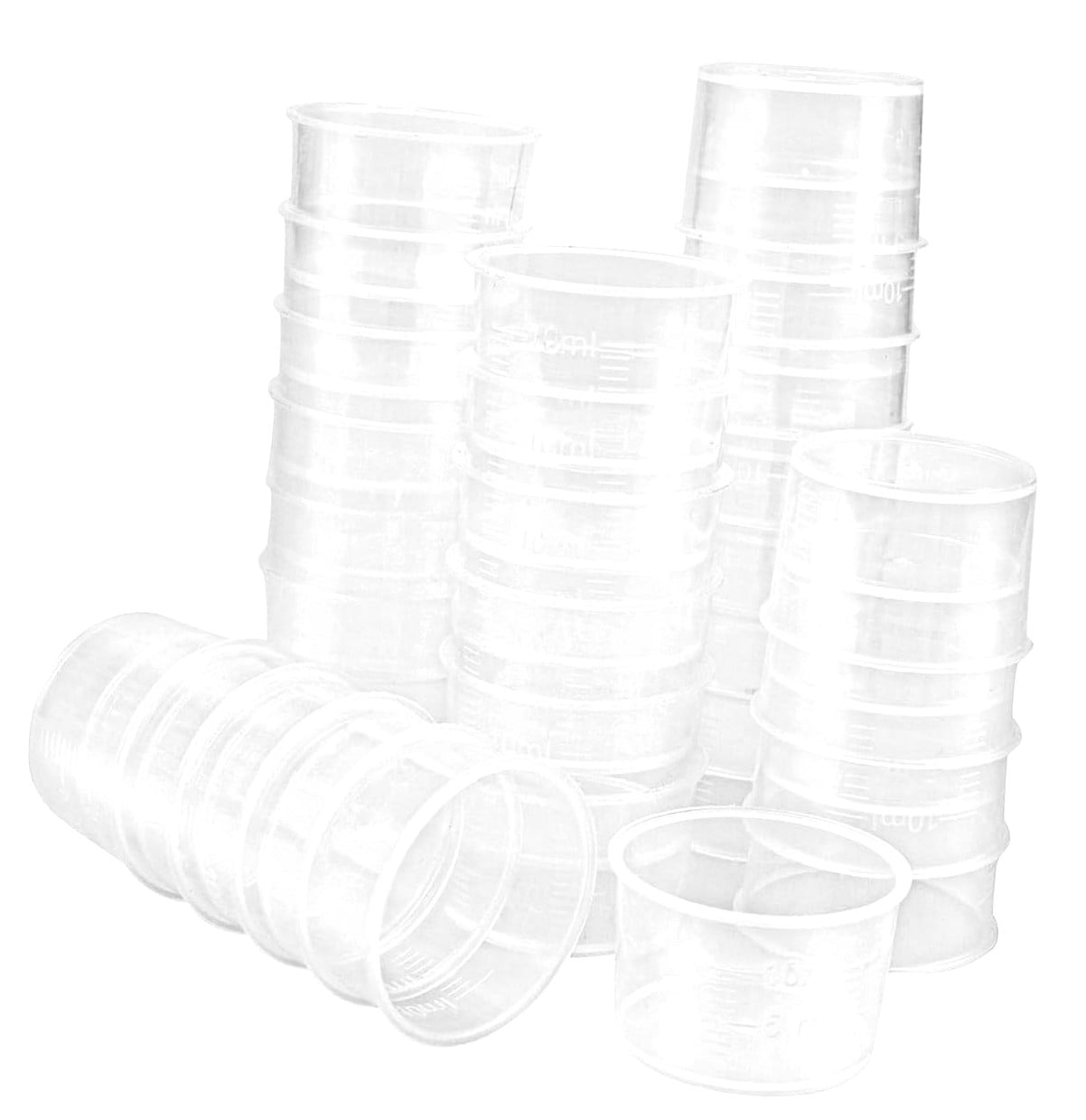 Hyjoy DOERDO 100PCS Measuring Cups Plastic Measuring Cups Measure ...