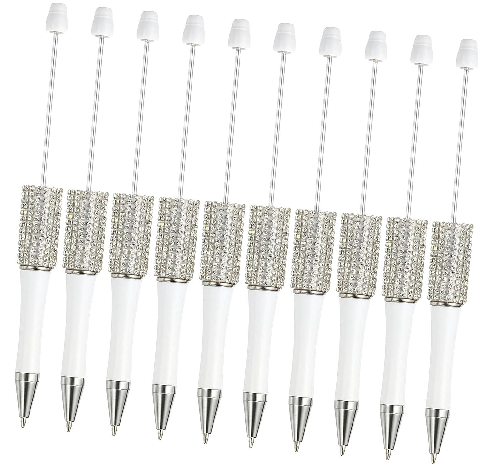 Hyjoy Diamond Beadable, 10 Pieces Plastic Black Ink Bead Pen Creative ...