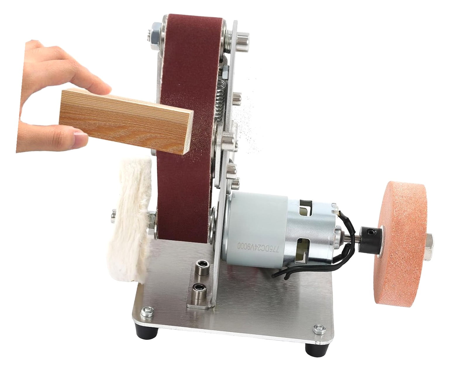 Hyjoy Electric Belt Sander, 5.9 * 4.72 * 7.09in Tabletop Sharpener, 7 ...