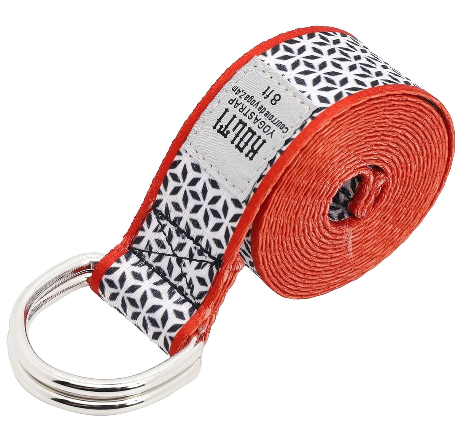 Hyjoy Exercise Straps 8FT with D- for Pilates Workouts | Hold Poses ...