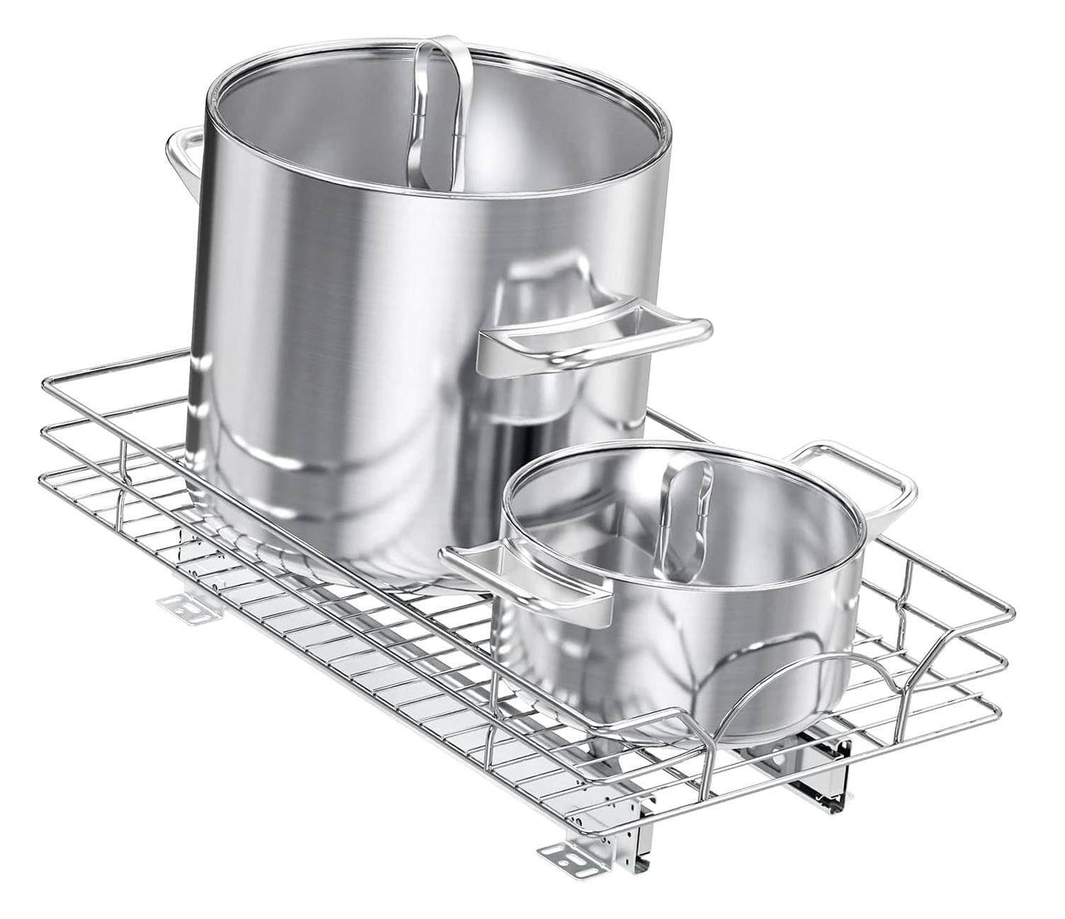 Hyjoy Extendable Cabinet Organizer and Storage Solution, 11" Width x 18 ...