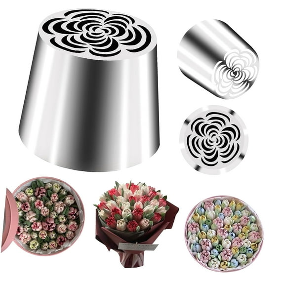 Hyjoy Extra-Large Piping Tips Set, Piping Tips for , Large Piping Tip ...