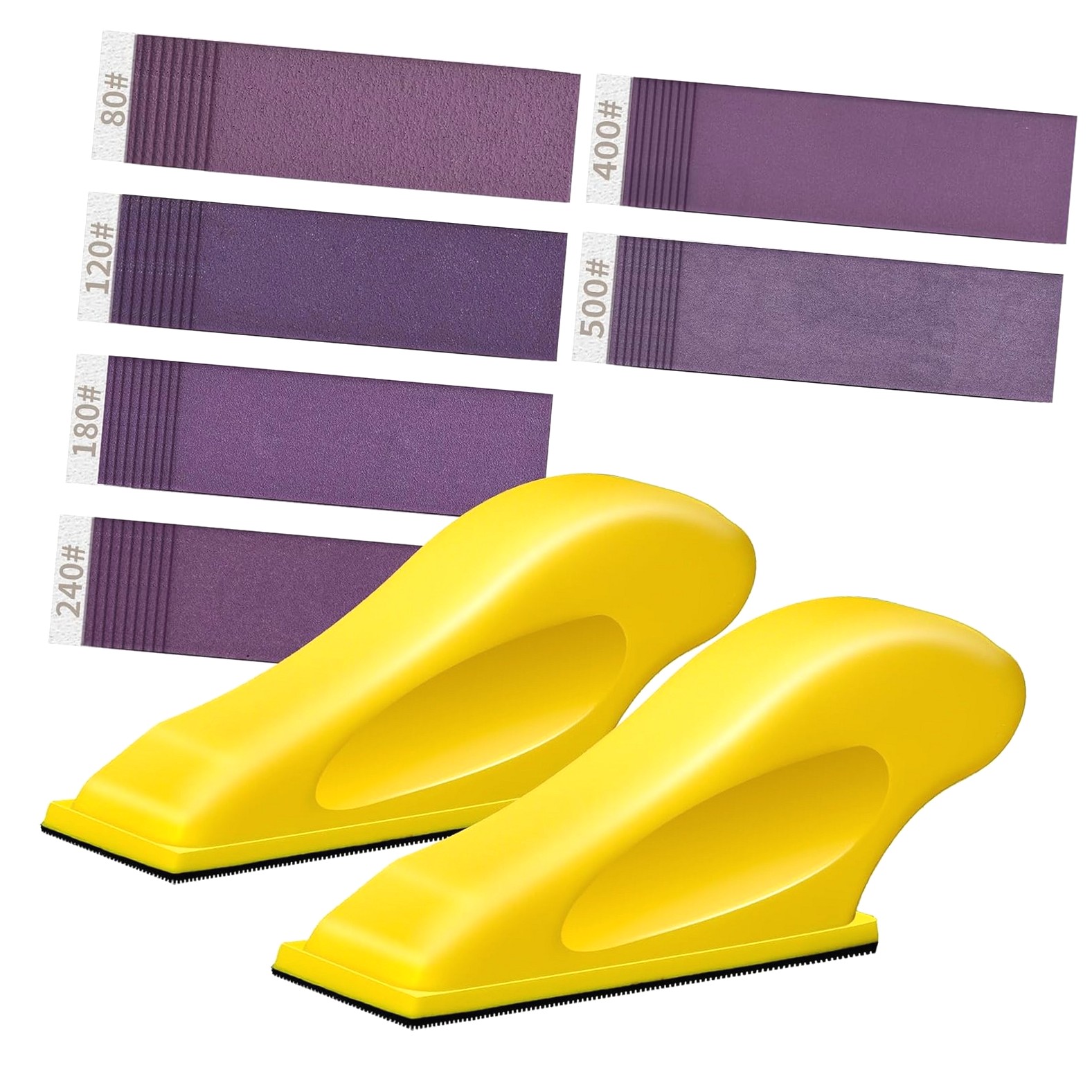 Hyjoy Finger Sander for Crafts, 2 Pack Sander for Crafts with 60 Pieces ...