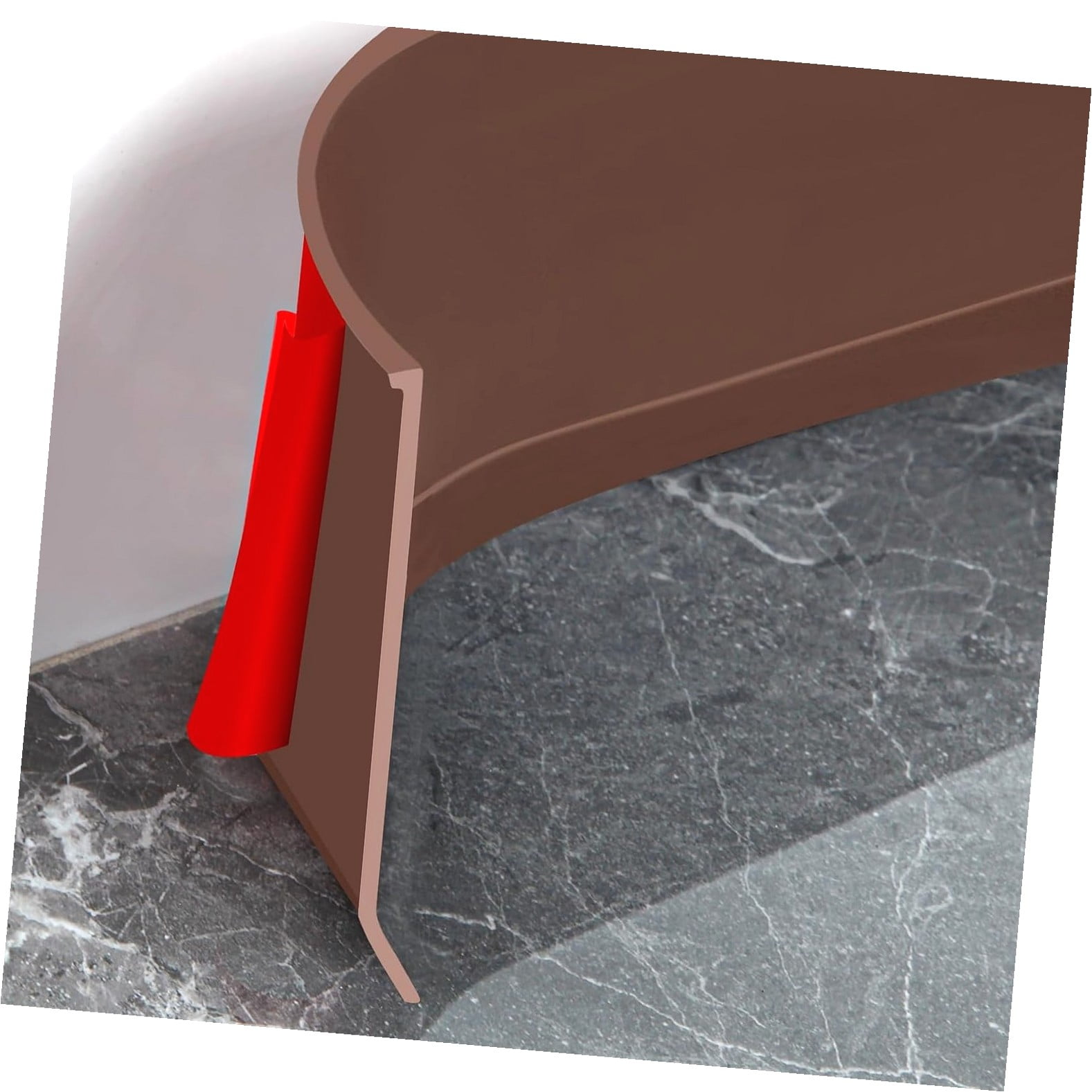 Hyjoy Flexible Baseboard 4 Inch Self-Adhesive Vinyl Wall Base and Stick ...