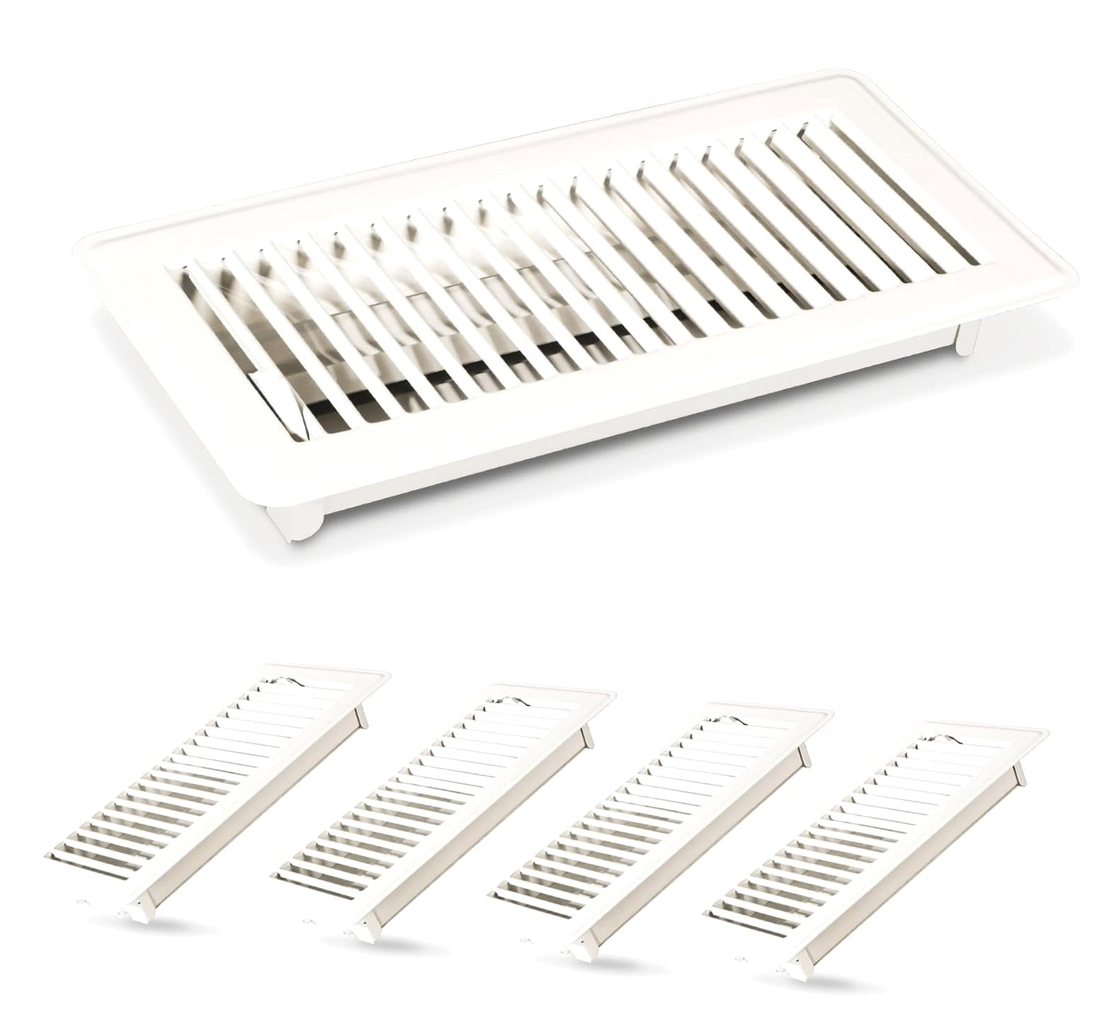 Hyjoy Floor Register, 4 Pieces 10 Inch Vent Covers for Floor, Air Vent ...