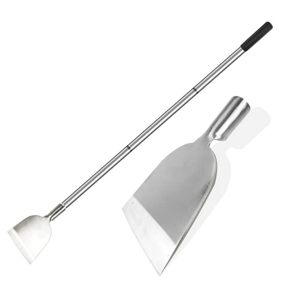 Hyjoy Floor Scraper Long Handle Steel, Versatile Cleaning with Flat ...