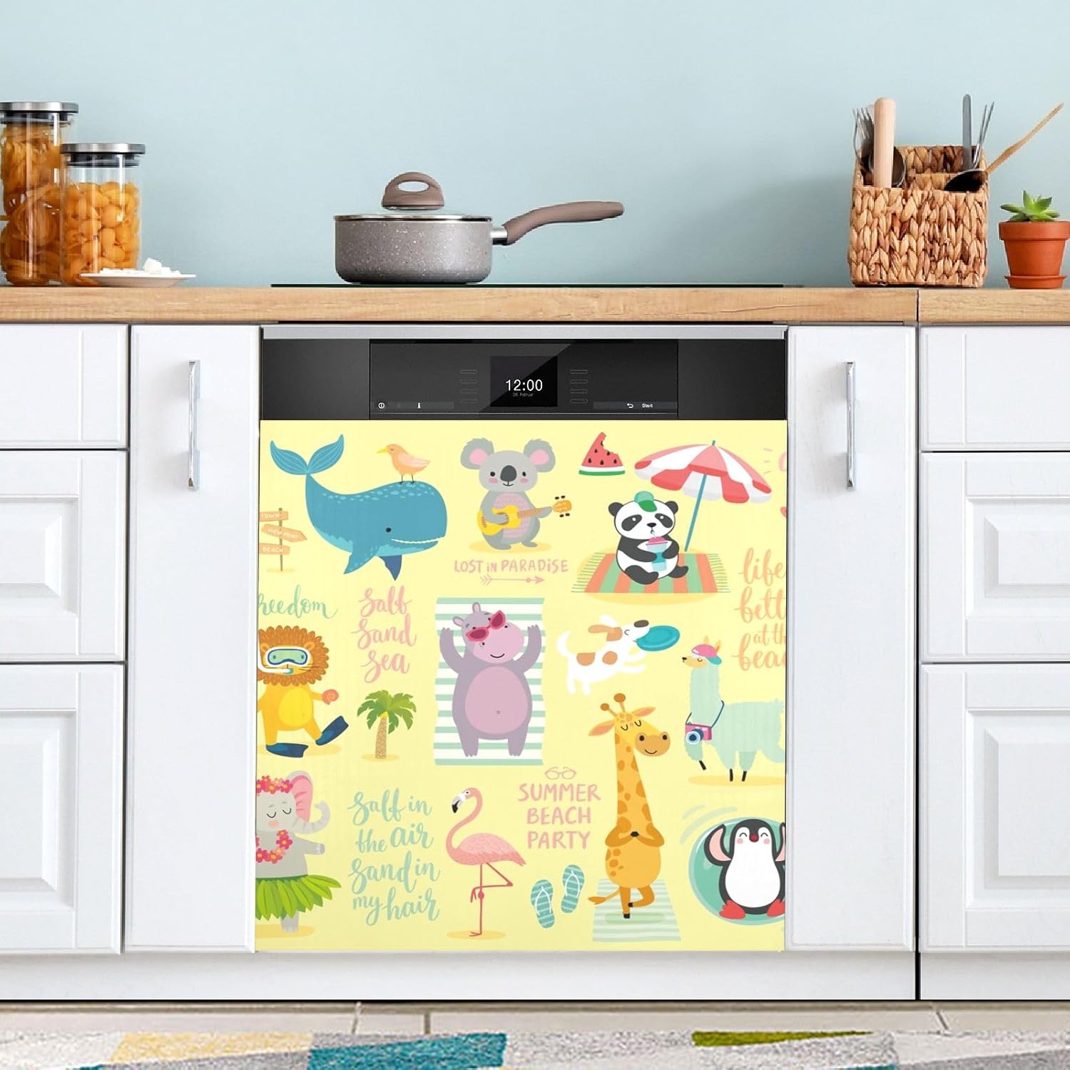 Hyjoy Front Dishwasher Magnet Sticker Cover Decorative Appliances ...