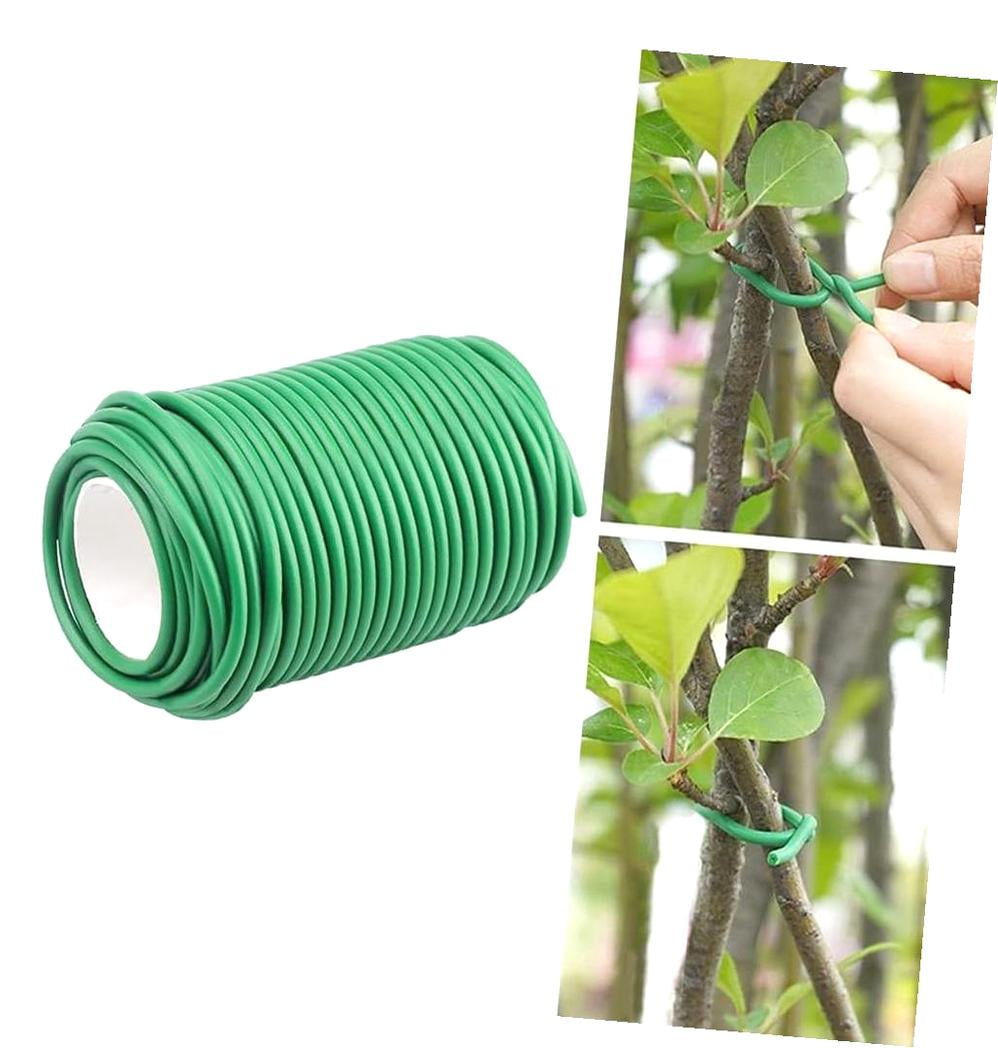 Hyjoy Garden Ties for Climbing Plants 65.6 Feet Soft Garden Plant Ties 3.5mm Rubber Tie Garden ...