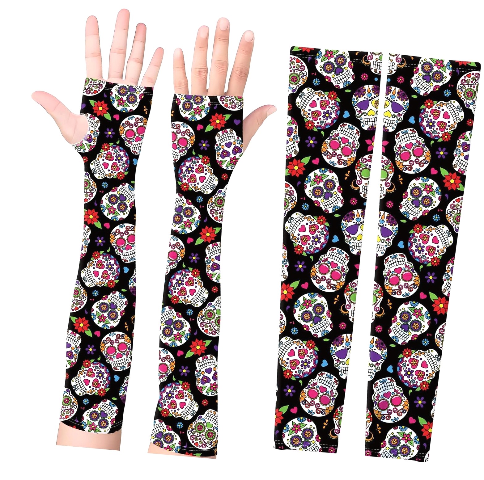 Hyjoy Gardening Sleeves, Arm Sleeves with Thumb Hole, -Scratch Arms ...