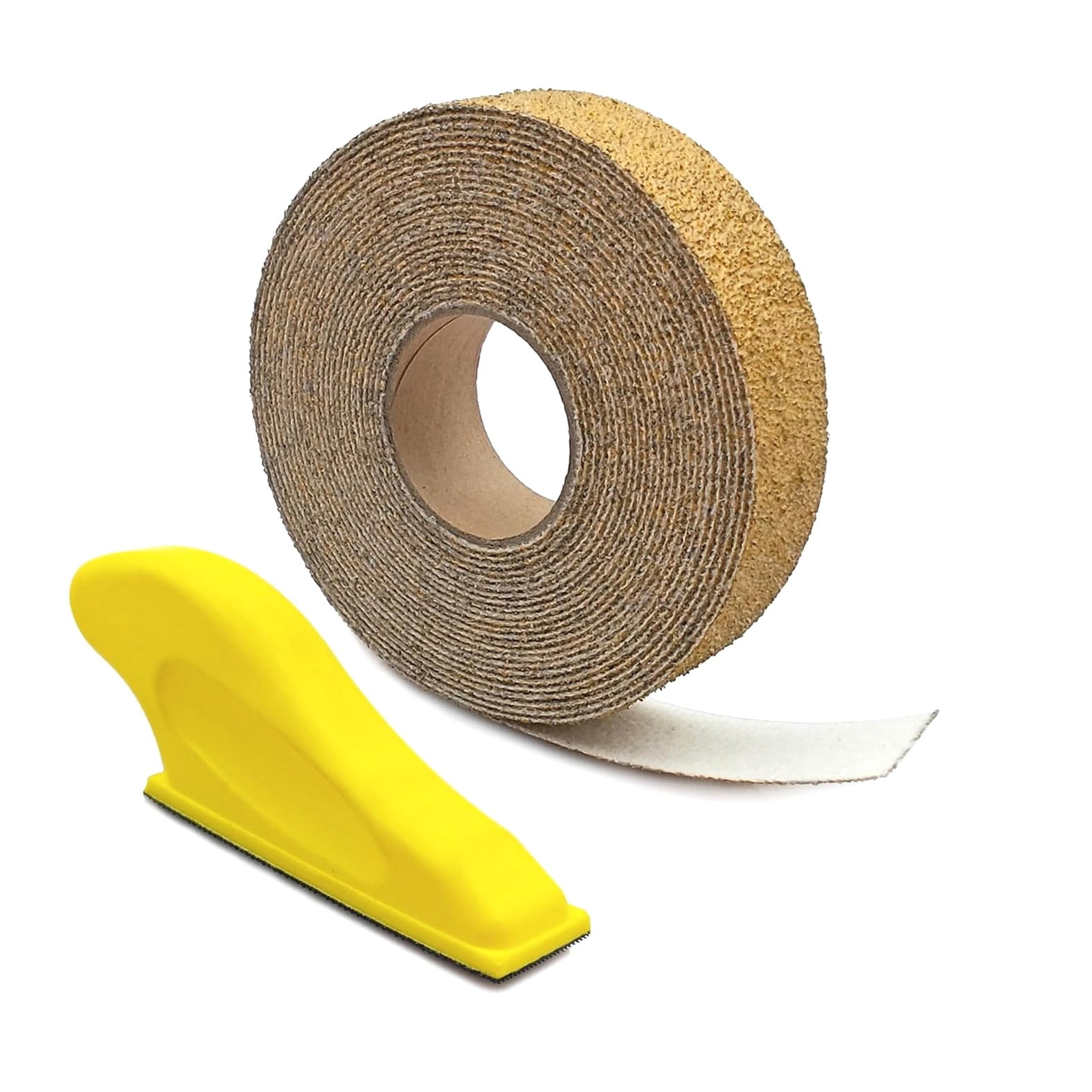Hyjoy Hand Sander Kit, 1” Sander Sand Paper 40 Grits Hoop and Sandpaper ...