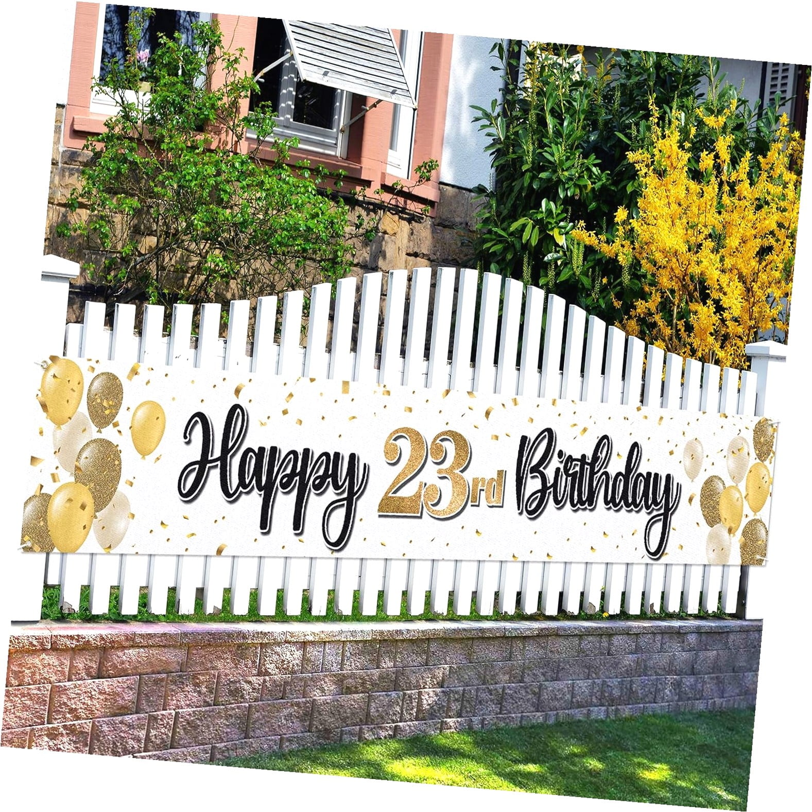 Hyjoy Happy 23rd Birthday Decorations, 23rd Balloon Large Birthday ...