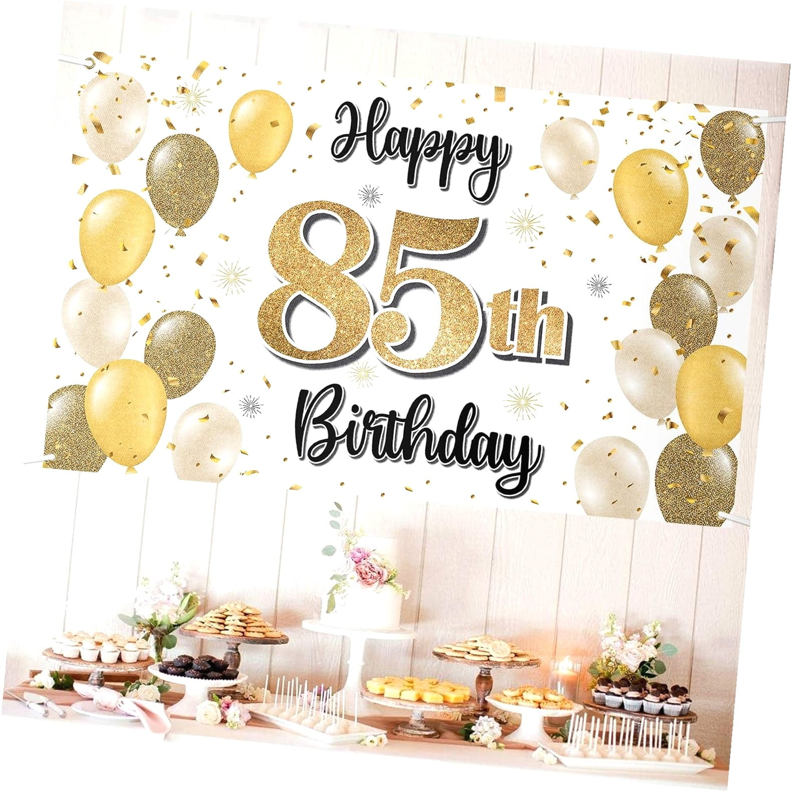 Hyjoy Happy 85th Birthday Decorations, 85th Balloon Large Birthday ...