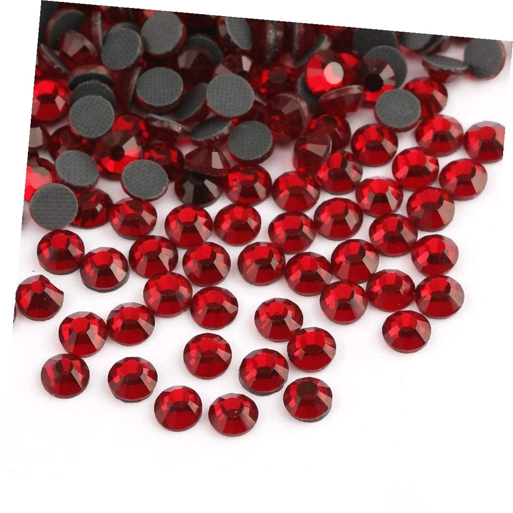 Hyjoy Hotfix Rhinestone, Machine Cut Stone 1440 pieces (Dark Siam, SS10 ...