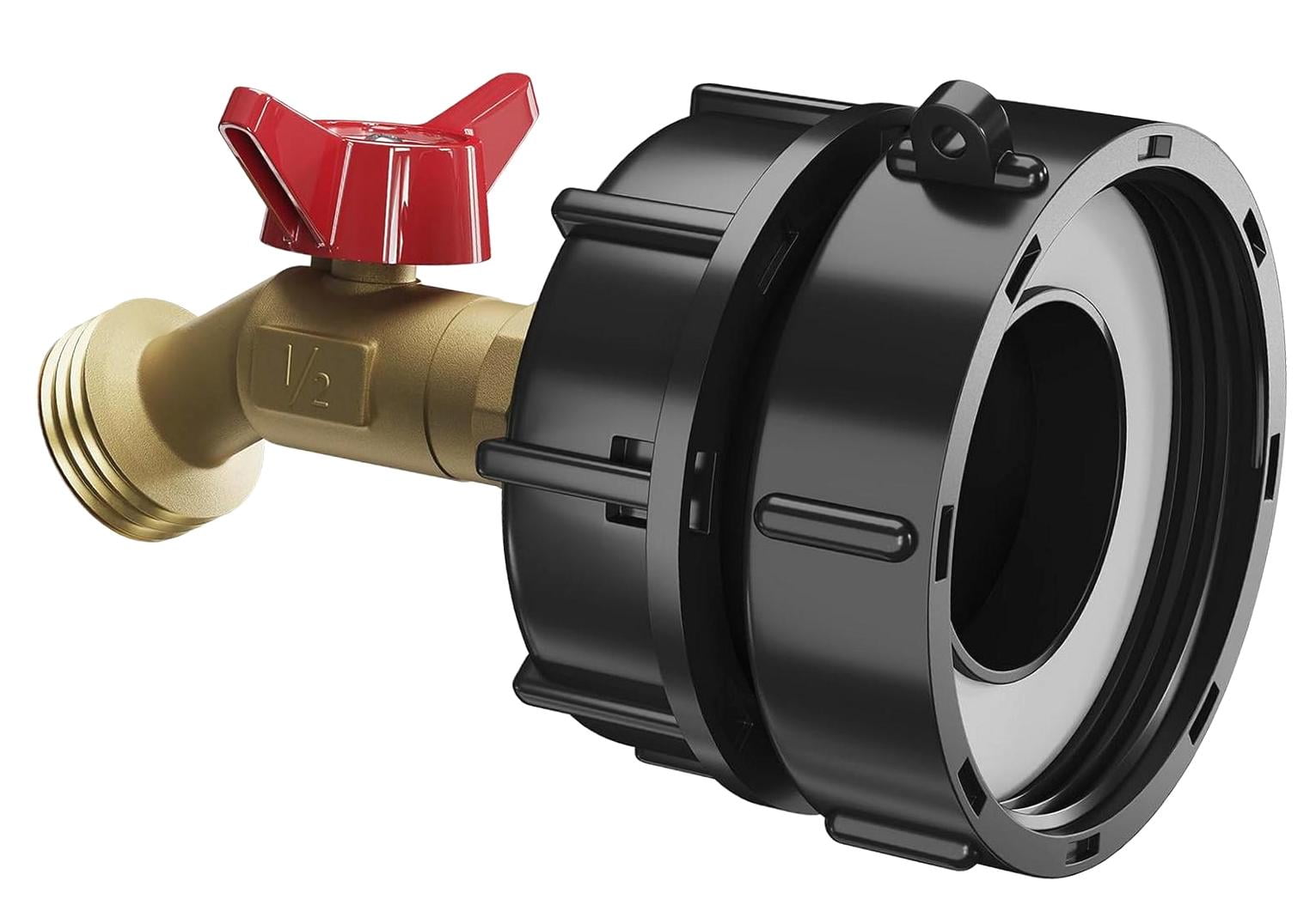 Hyjoy IBC Tote Adapter - 275 330 Gallon Water Tank Adapter with 2.36 ...