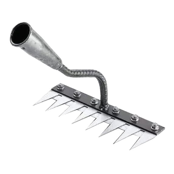 Hyjoy Iron Weeding Rake, Detachable Manual Weeding with 8 Teeth, for ...