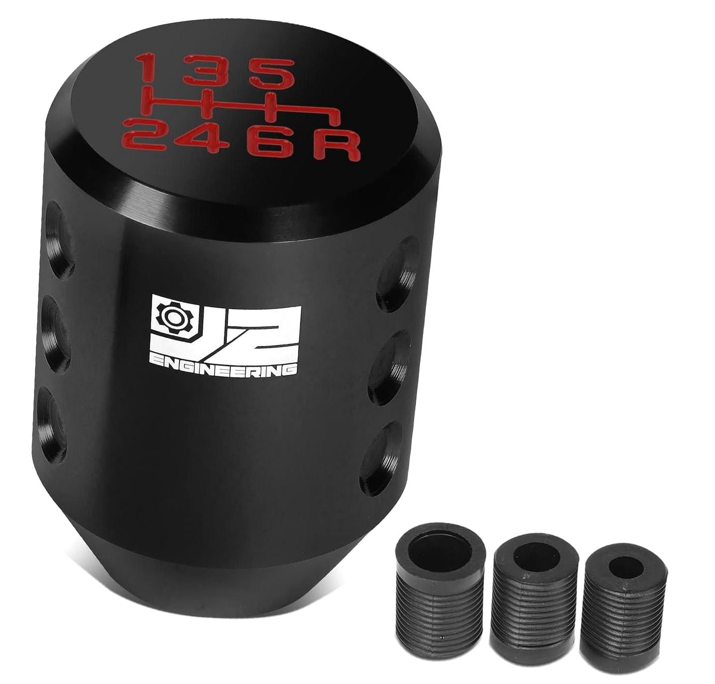 Hyjoy J2-SK-011-BK Cylinder-shaped Aluminum Hand-operated 6-Gear ...
