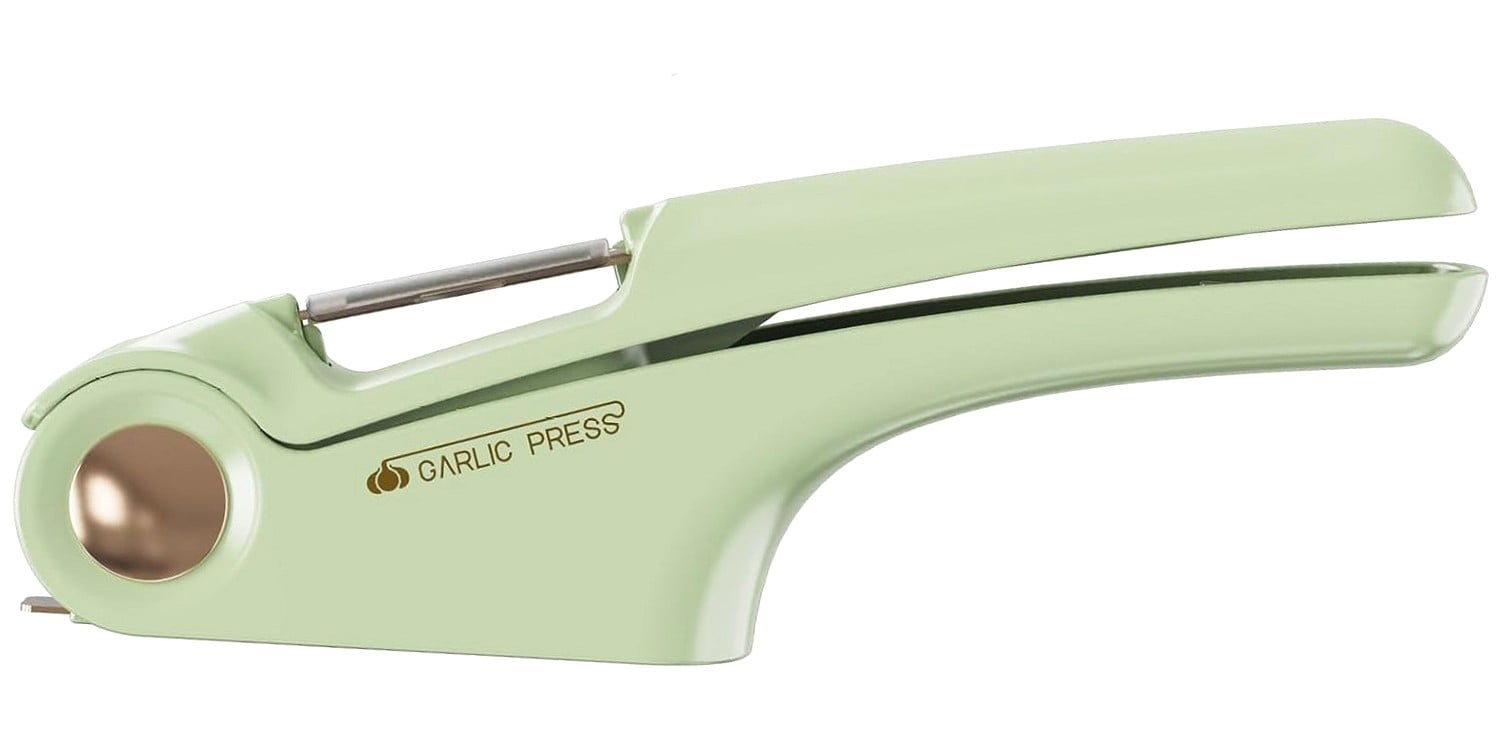 Hyjoy Kitchen Garlic Press Kit 4-in-1 Garlic Press, 4-Function Garlic ...