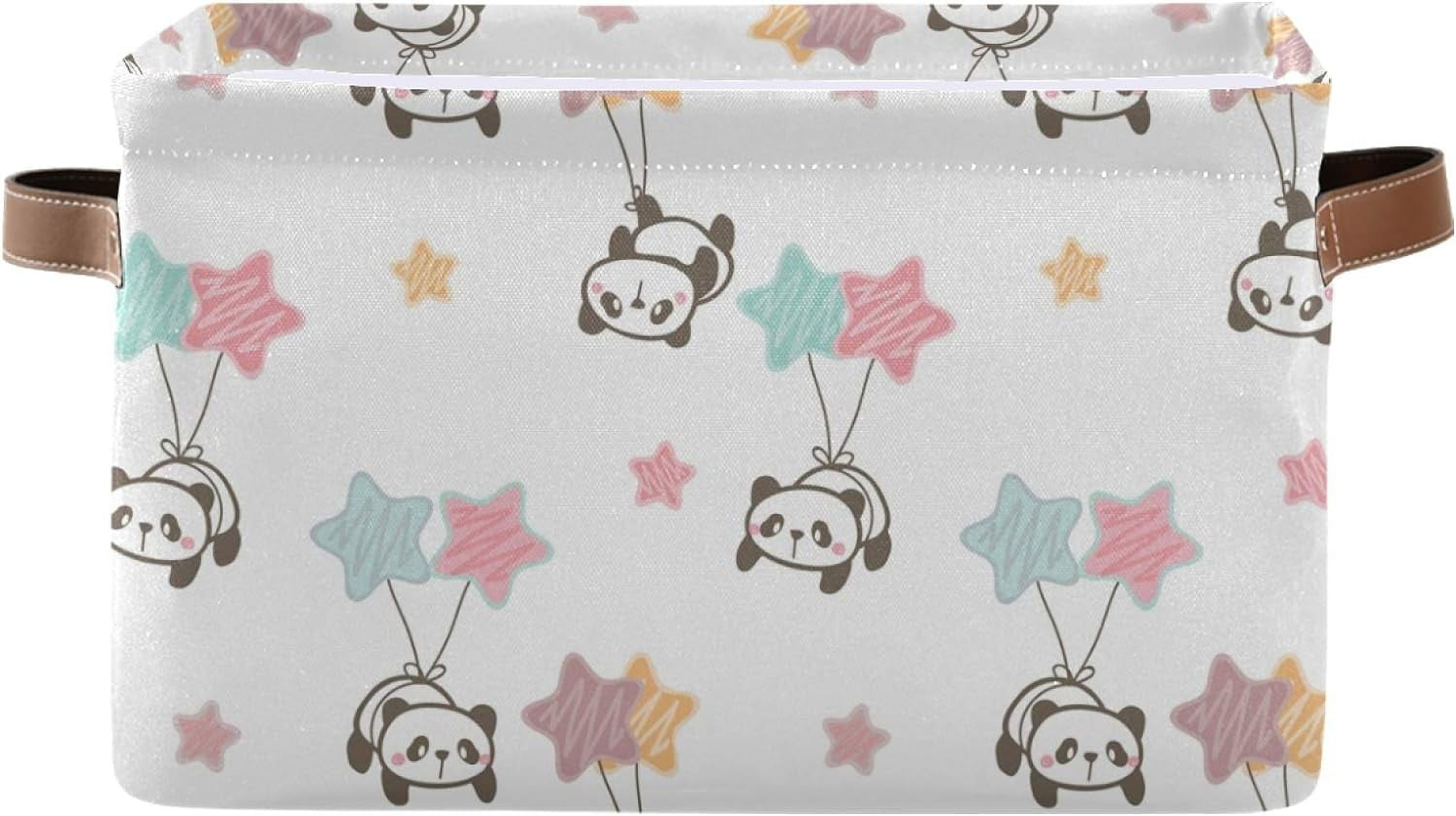 Hyjoy Large Foldable Storage Bin Animal Cute Panda Fabric Storage ...