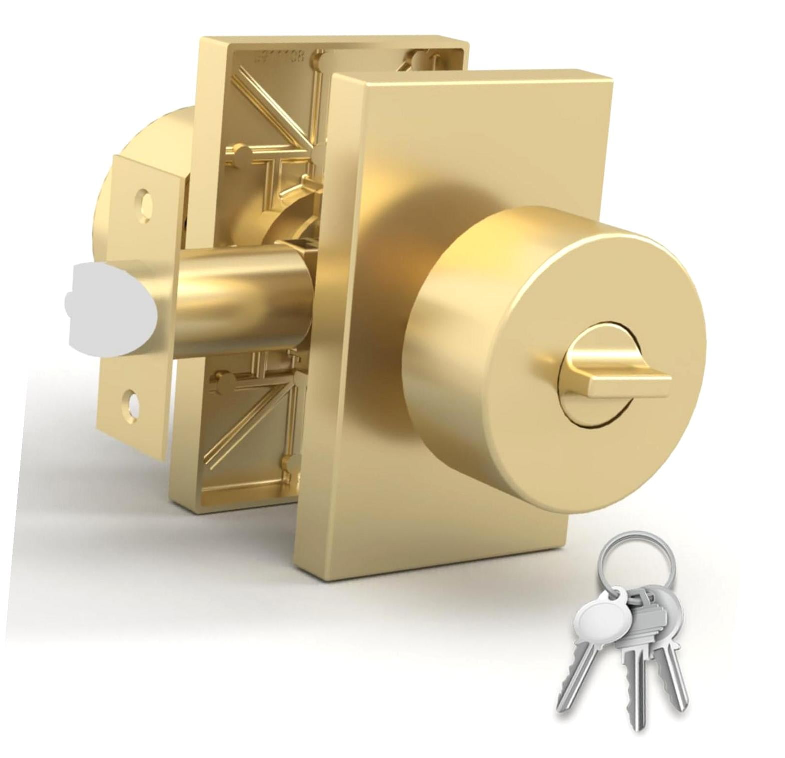 Hyjoy - Laura Square Locking Deadbolt - Suitable for Left/Right Handed ...