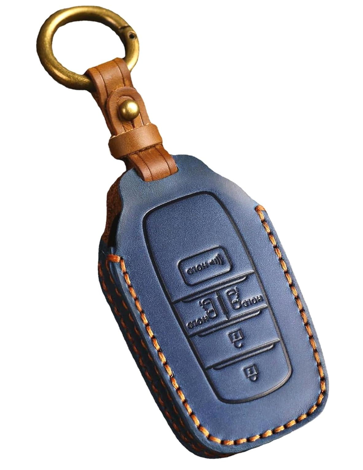 Hyjoy Leather Key Fob Cover for Sienna, Key Fob Shell for Granvia ...