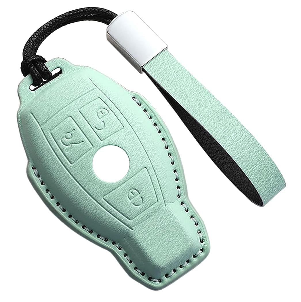Hyjoy Leather Key Fob Protector Case with Keychain for A B C E G M R S ...