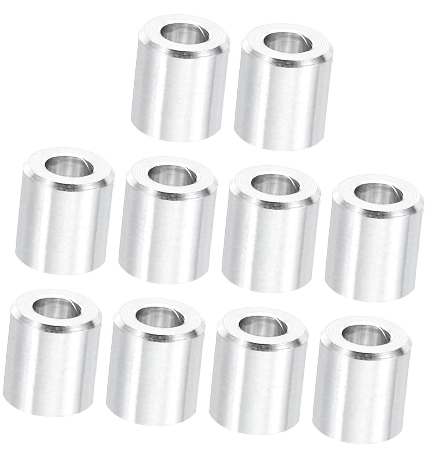 Hyjoy M2 Aluminum Spacers, 10 Pieces Metal Spacer Aluminum 2.6mm ID 5mm ...