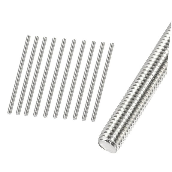 Hyjoy M6 100mm Fully Threaded Rod , Right Hand Threads Rods, M6-1 ...