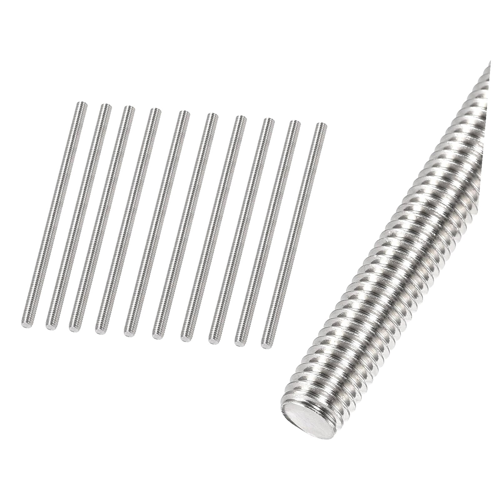 Hyjoy M6 90mm Fully Threaded Rod, 304 Steel Right Hand Threads Rods, M6 ...