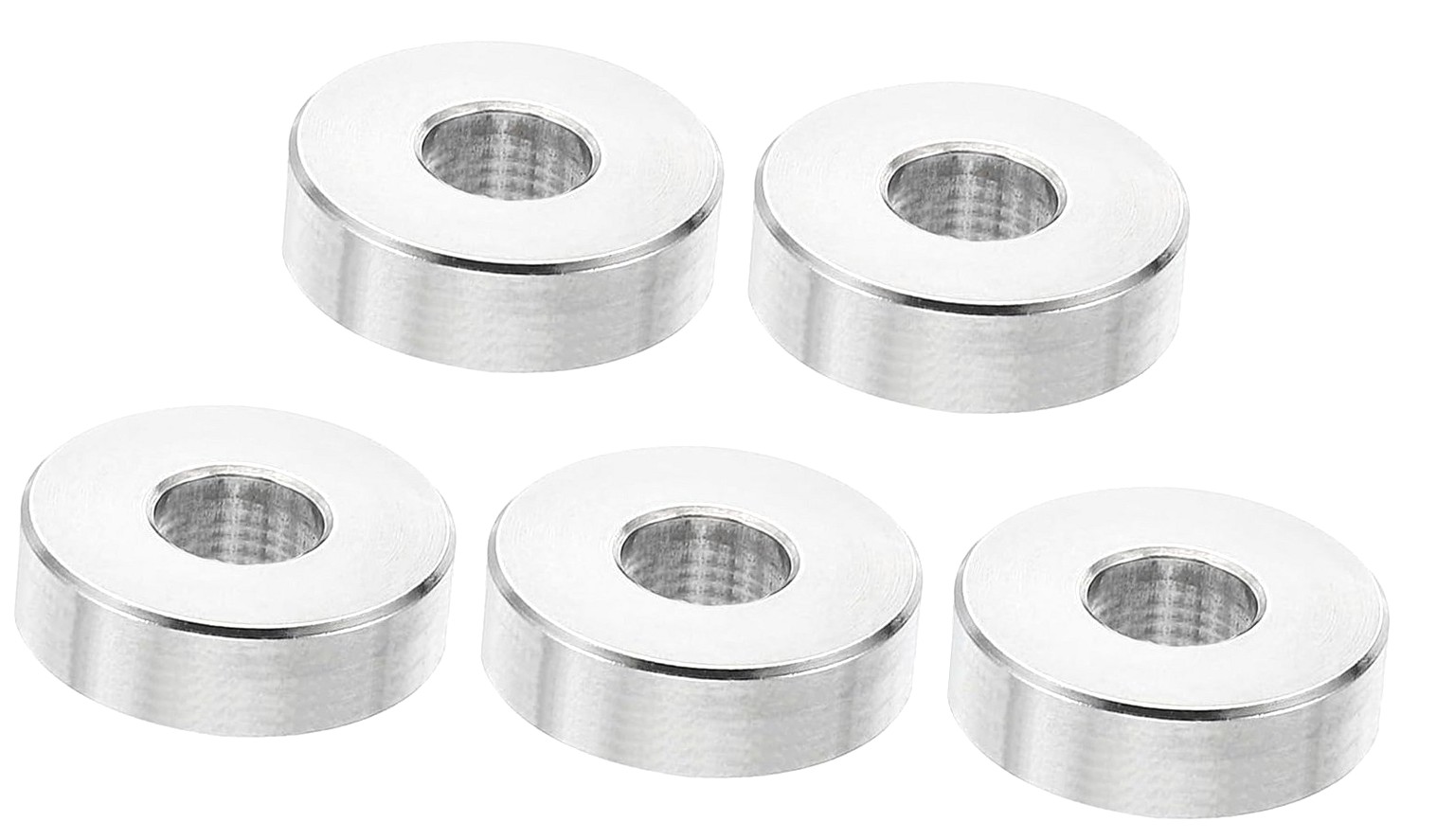 Hyjoy M6 Steel Spacers, 5 Pieces Metal Spacer Steel 6.2mm ID 16mm OD ...