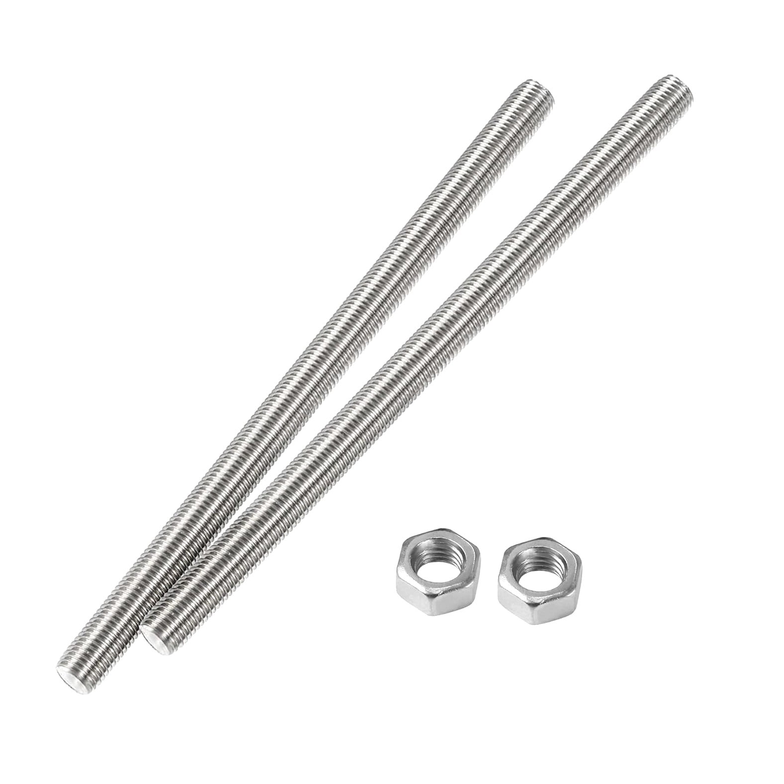 Hyjoy M8 400mm Fully Threaded Rod, Right Hand Threads Rods, M8-1 ...