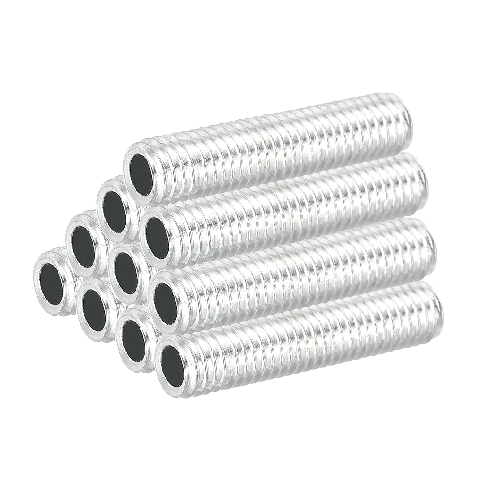 Hyjoy M8 Thread Carbon Steel Lamp Pipe, 10 Set 35 mm/1.38" Hollow Tube ...